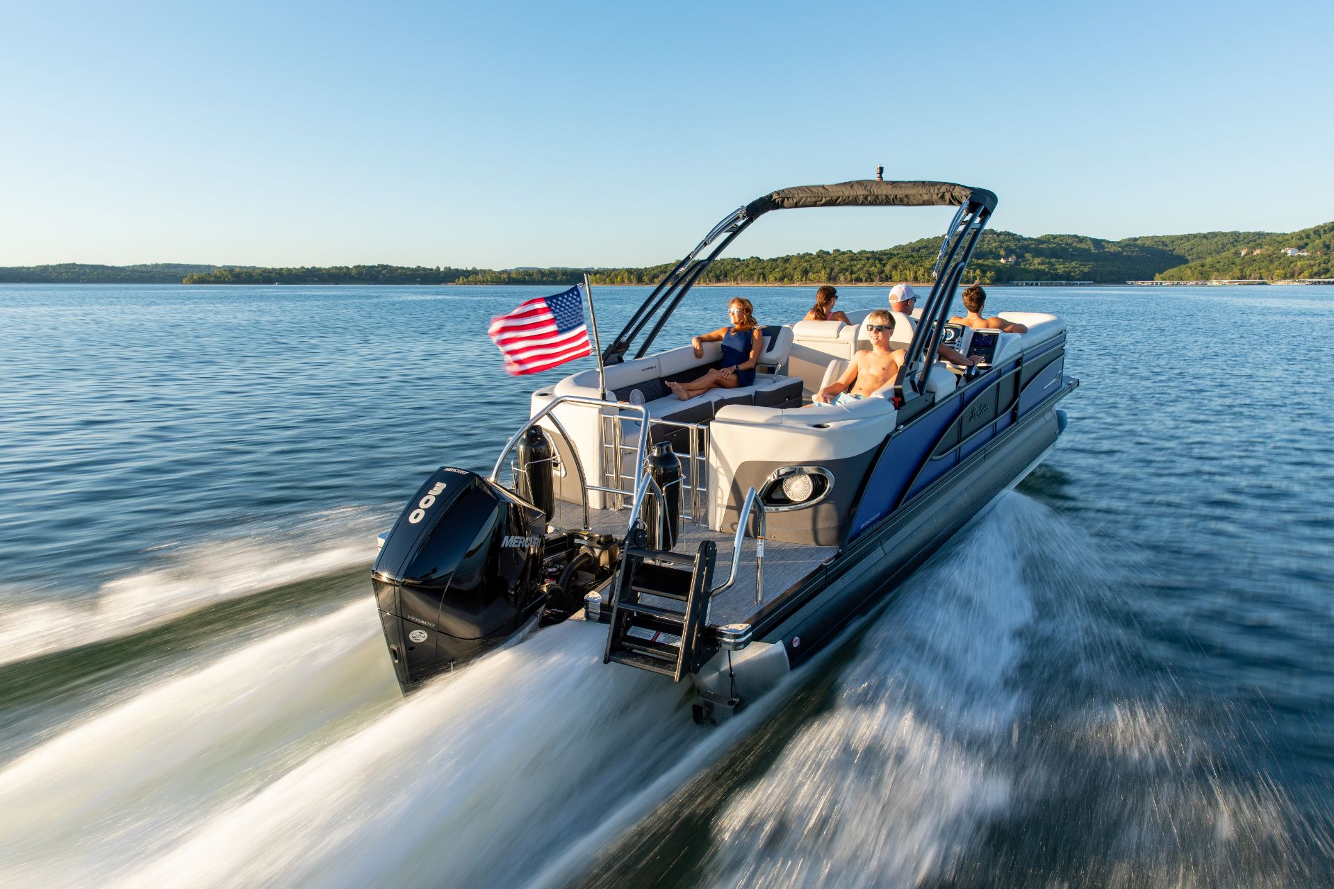 Corsa Quad Lounge Floorplans & Specs | Barletta Pontoon Boats