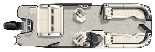 Lusso Ultra Lounge Floorplans & Specs | Barletta Pontoon Boats