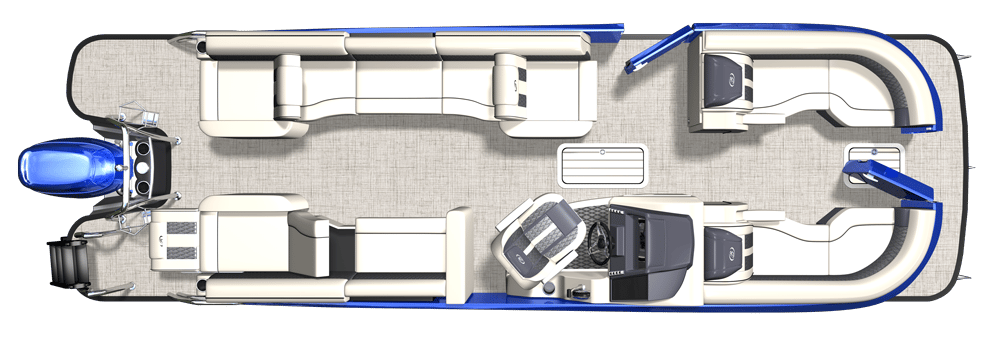Reserve Pontoon Boat Floorplans | Barletta Pontoon Boats