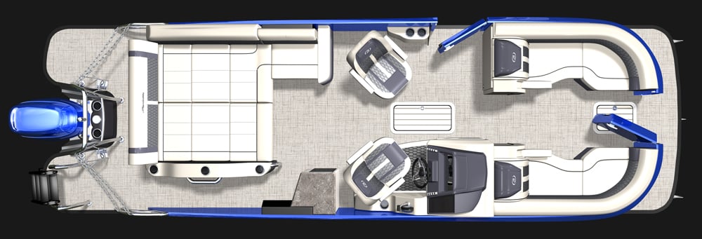 Reserve Pontoon Boat Floorplans | Barletta Pontoon Boats